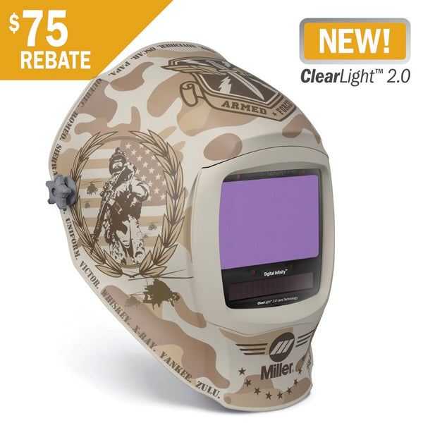 MILLER Welding Helmet Digital Infinity Honor Clearlight 2.0 280054 Phoenix Welding Supply LLC