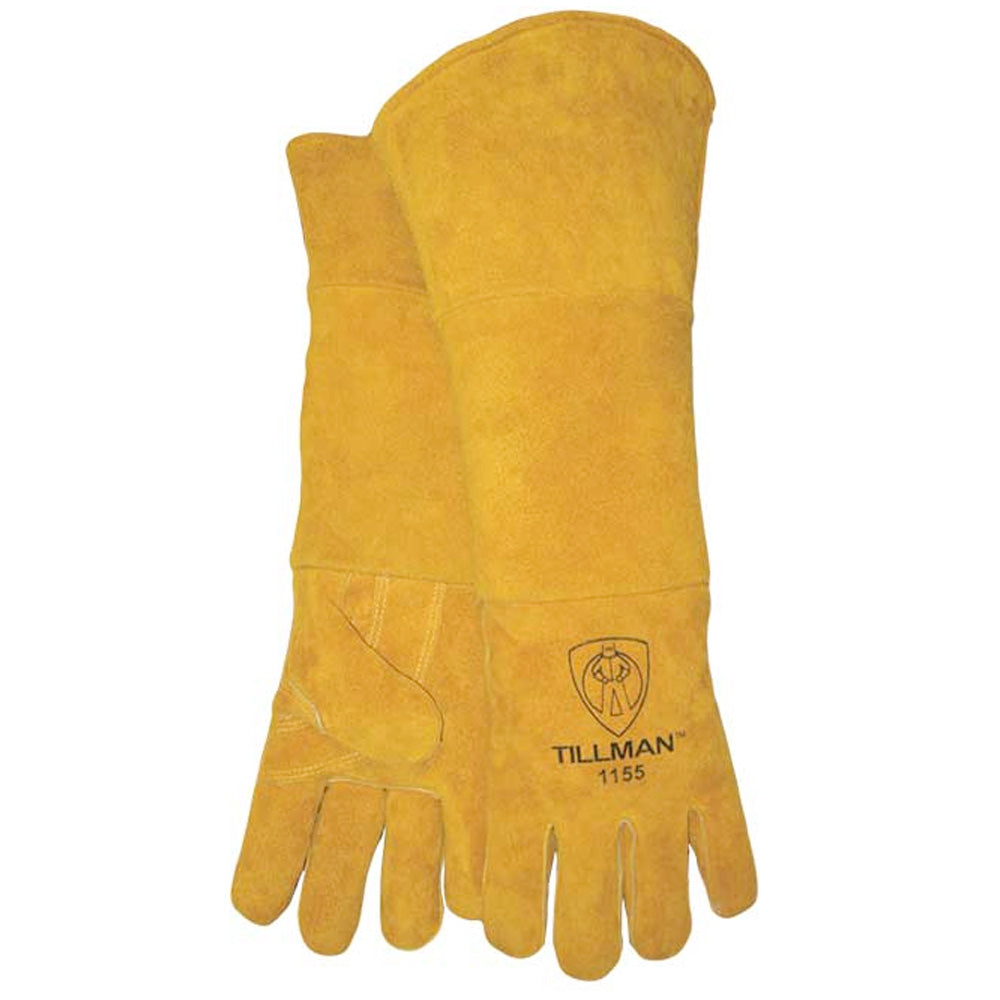 TILLMAN 1155 20″ Premium Side Split Cowhide Stick Welding Glove ...